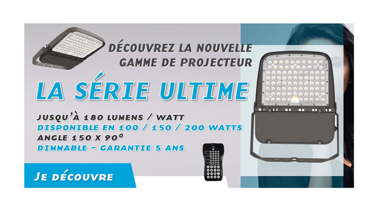 [NOUVEAU] Projecteur LED filaire – Série ULTIME P1FV Distribution